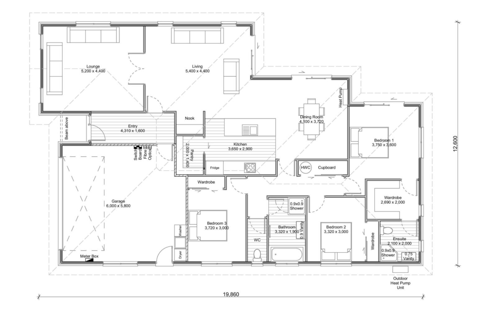Archer House Plan | 3 bedroom Modern Home | Orange Homes